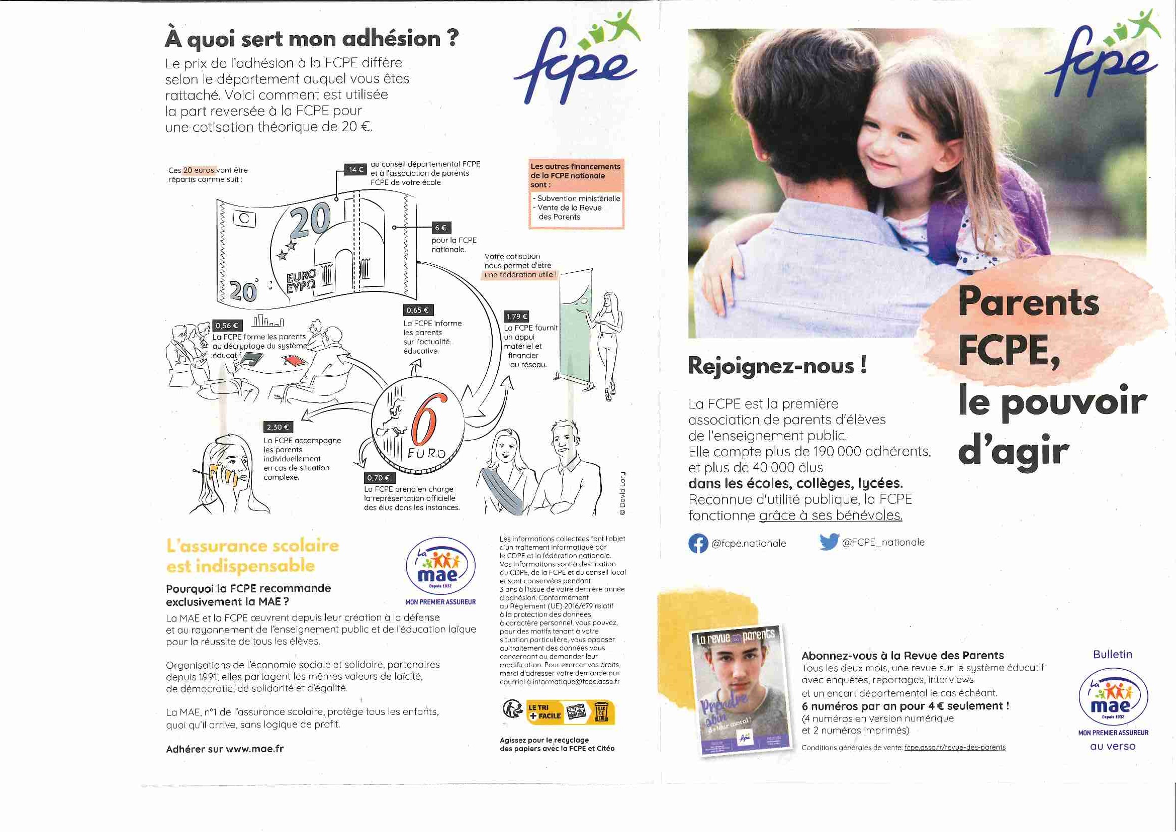 bulletin d adhésion ou adhésion en ligne | FCPE